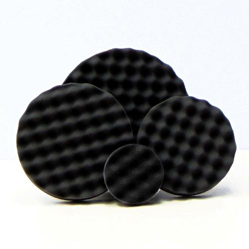 Optimum Waffle Foam Pad Black Polishing (5.5", 6.5") | CARZILLA